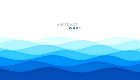 Free Vector Abstract Blue Wave With Flowing Motion Background In Line