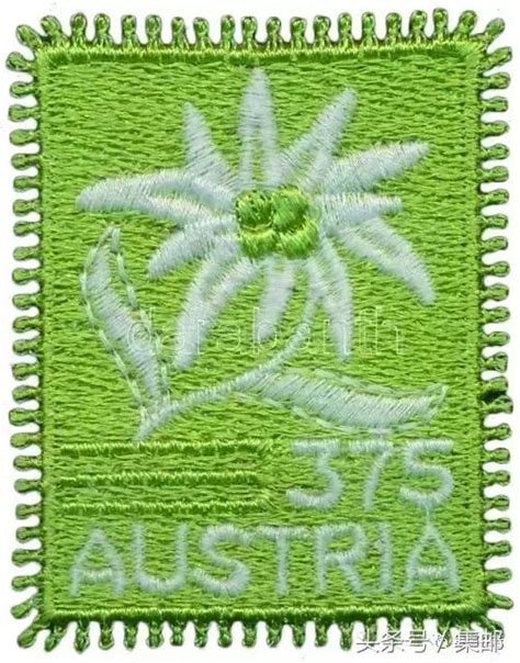 奧地利的刺繡郵票 每日頭條