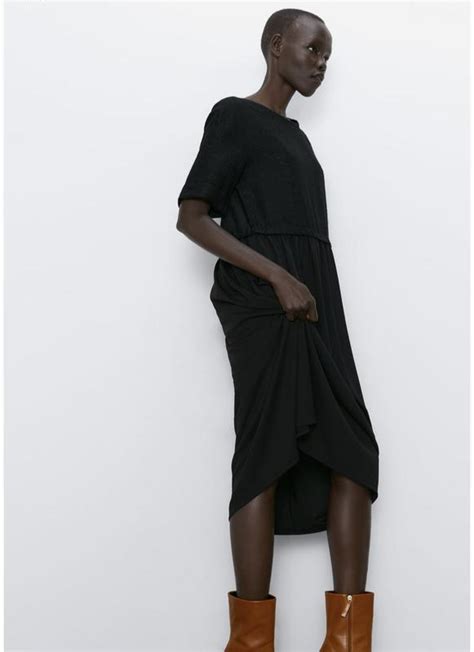 Жіноче чорне плаття класика Zara чорна жіноча класична сукня бренд Zara — ціна 399 грн у