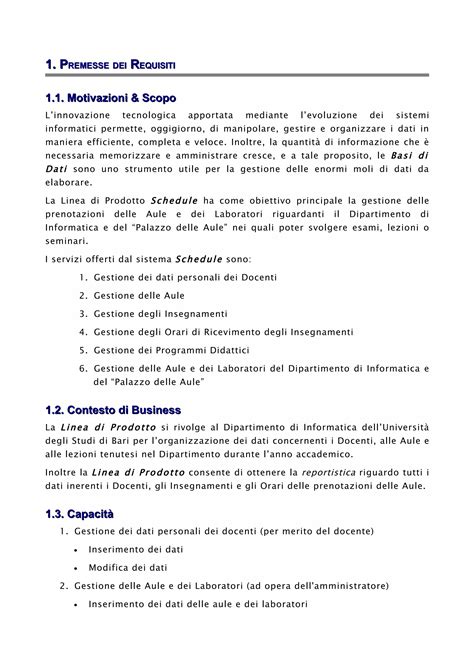 Ingegneria Del Software Schedule Analisi Pdf