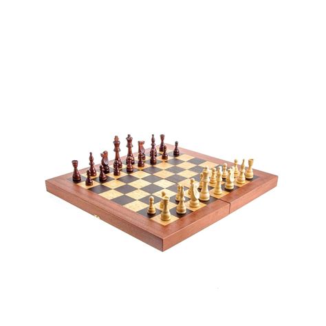 Backgammon Chess And Checkers Game Set Handmade Mahogany Large