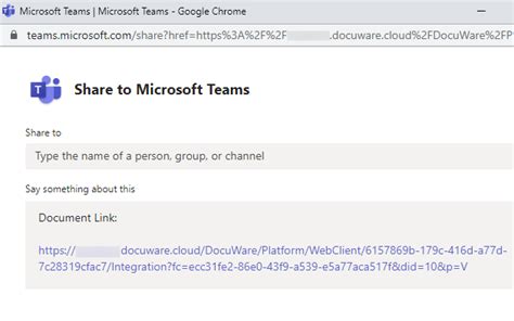 Using Microsoft Teams With Docuware · Docuware Support Portal