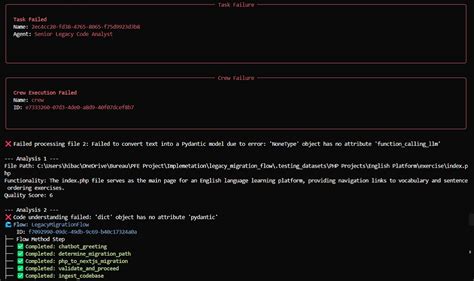 Failed To Convert Text Into A Pydantic Model Due To Error Nonetype