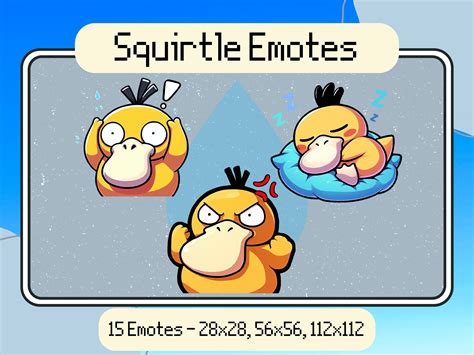 Psyduck Twitch Emotes Etsy