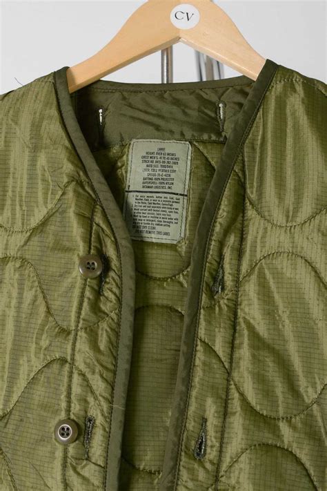 Vintage Olive Military Liner Field Jacket Gem