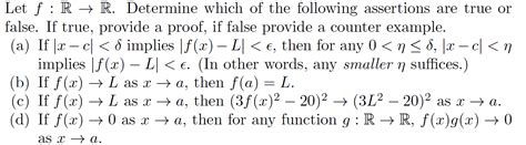 solved let f r→r determine which of the following