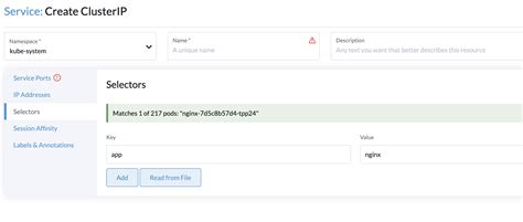 Selector Preview In Service Edit Form Does Not Consider Namespaces Issue Rancher