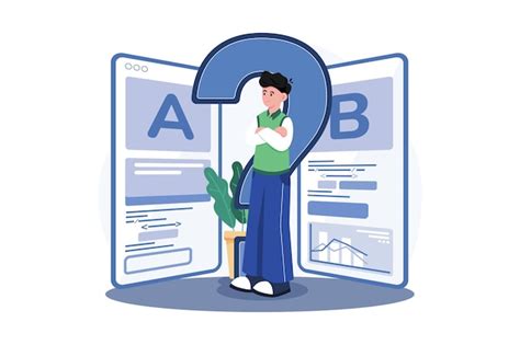 Premium Vector Ab Testing Illustration Concept