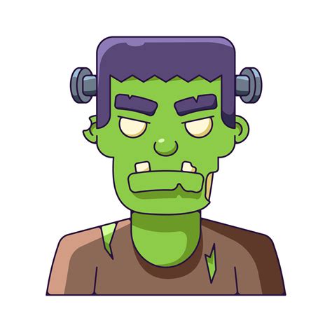 Concepto De Halloween Vívida Ilustración De Dibujos Animados De