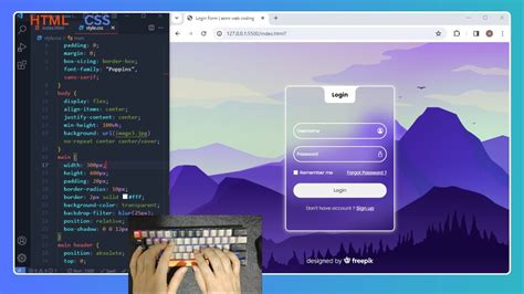 Asmr Programming New Login Form Using Html And Css Youtube