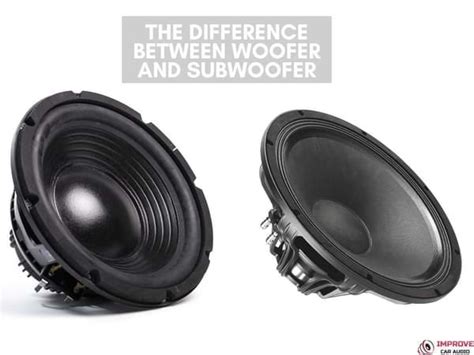 What Is The Difference Between A Woofer And A Subwoofer Improvecaraudio Com