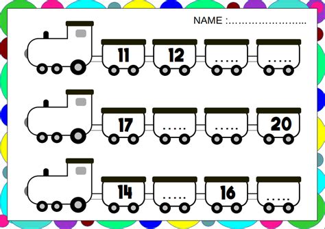 Ordering Numbers And Missing Numbers Worksheets Number Sequence Printables Made By Teachers