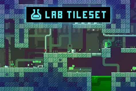 lab game tileset pixel art download pack
