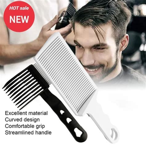 【ready Stock】2pcs Kit Upgrade Barber Flat Top Hair Cut Combs Mens Arc