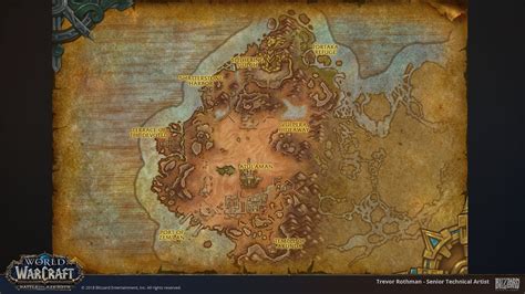 Azeroth Map Zones