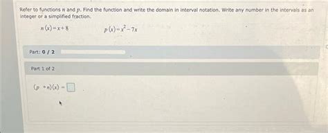Solved Refer To Functions N And P Find The Function And