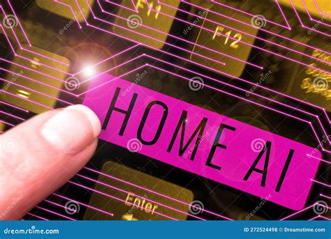 Hand Writing Sign Home Ai Business Overview Home Solution That Enables Automating The Bulk Of