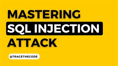 sql injection tutorial for beginners youtube