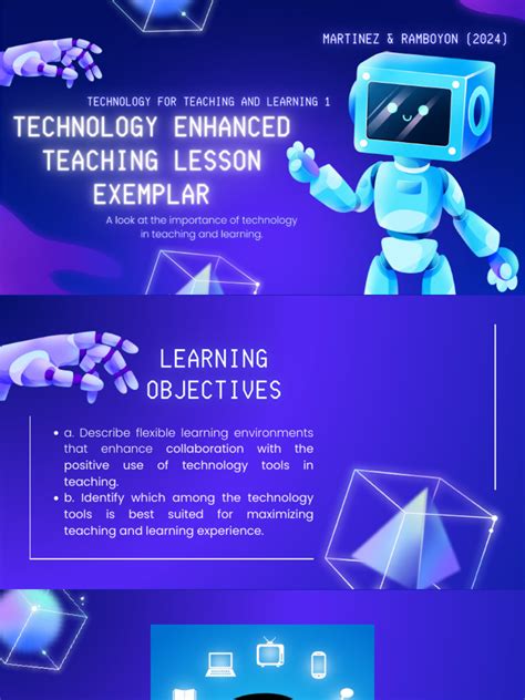 Technology Enhanced Teaching Lesson Exemplar Pdf Educational Technology Learning