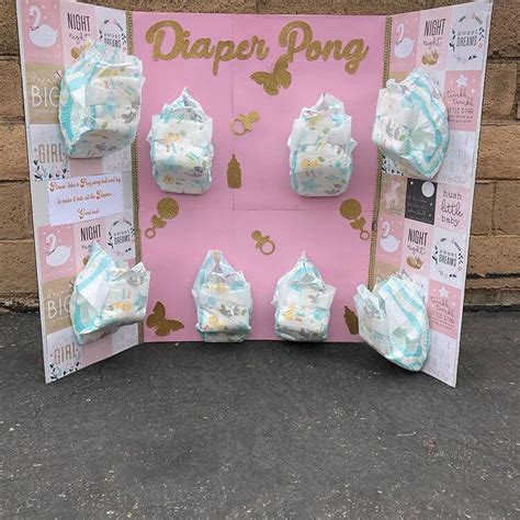 Diaper Pong The Ultimate Baby Shower Game One Sweet Nursery