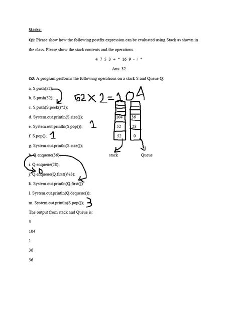 Stacks Pdf Queue Abstract Data Type Software Engineering