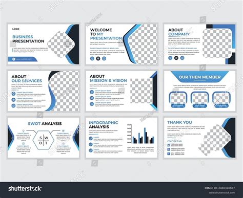 Powerpoint Presentation Design Template Business Stock Vector Royalty Free 2460326687