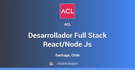 desarrollador full stack react node js santiago chiletrabajos