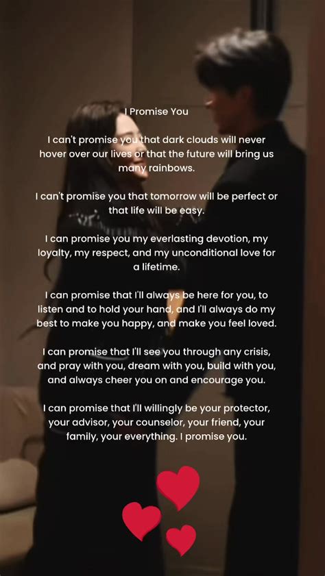 I Promise You I Cant Promise You That Dark Clouds Will Never Hover