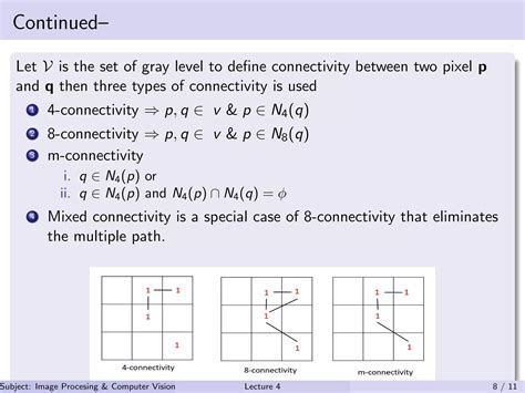Lecture 4 Relationship Between Pixels Pdf