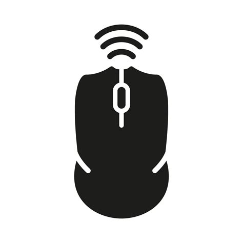 Computer Mouse Silhouette Icon Wireless Technology Computer Equipment Pc Wireless Tool Glyph