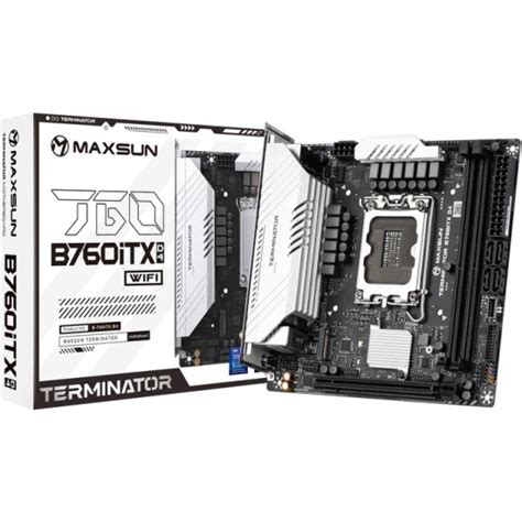 Материнская плата Maxsun Terminator B760itx D4 Wifi Lga1700 Mini Itx Ms Terminator B760itx D4
