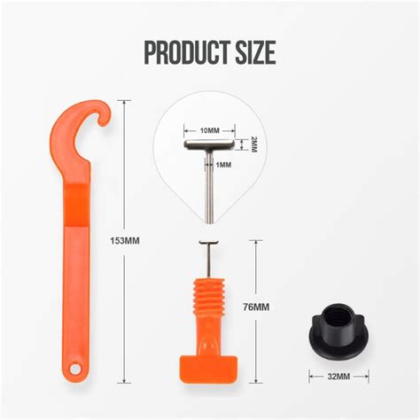 51pcs Tiles Leveler Spacers Til Leveling System With Special Wrench Reusable Tile Shopee Malaysia