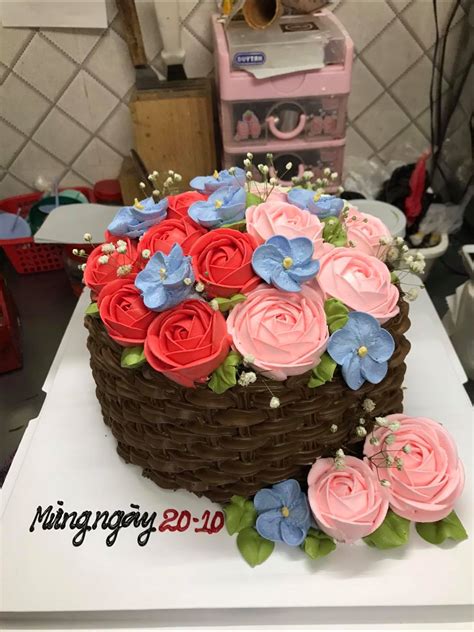Bánh Gato Hải Phòng Giỏ Hoa Kem Mừng Ngày 2010 Gt27 Thanh Hải Bakery Hải Phòng