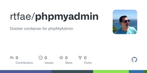 Github Rtfaephpmyadmin Docker Container For Phpmyadmin