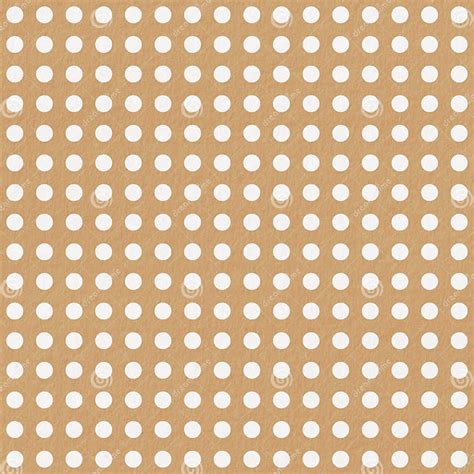 Seamless Pattern In White Polka Dots On Beige Background In Warm Fall