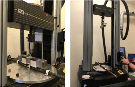 in house test rig using an instron machine 2 kn tension compression