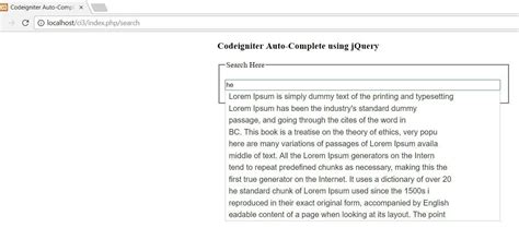 Search Autocomplete Using Codeigniter Jquery Roy Tutorials