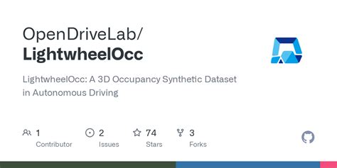 Github Opendrivelablightwheelocc Lightwheelocc A 3d Occupancy Synthetic Dataset In