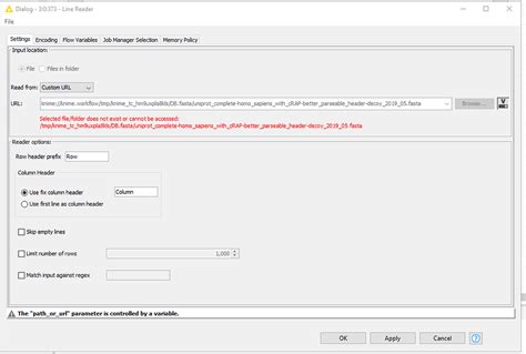 Problems With Knime Server Line Reader Knime Server Knime Community Forum