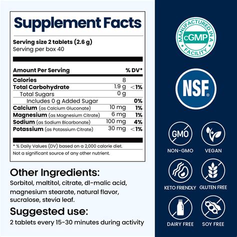 Chewable Electrolyte Tablets Variety Pack 80 Tablets Venture Pal