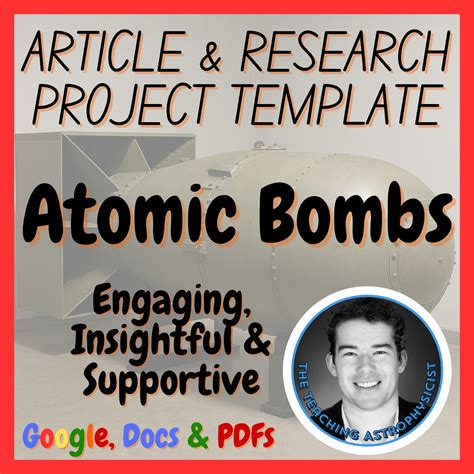 Atomic Bombs Physics Science Article Research Project Template