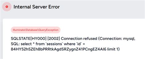 Database Connection Refused Laravel 11 Deployed On Stack Overflow