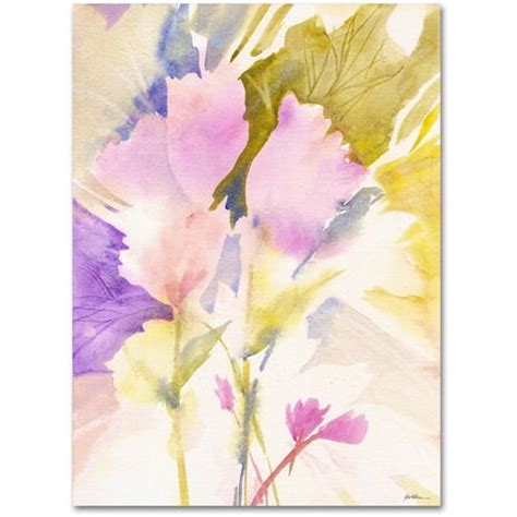 Trademark Fine Art Lavender Shadows Canvas Wall Art By Sheila Golden