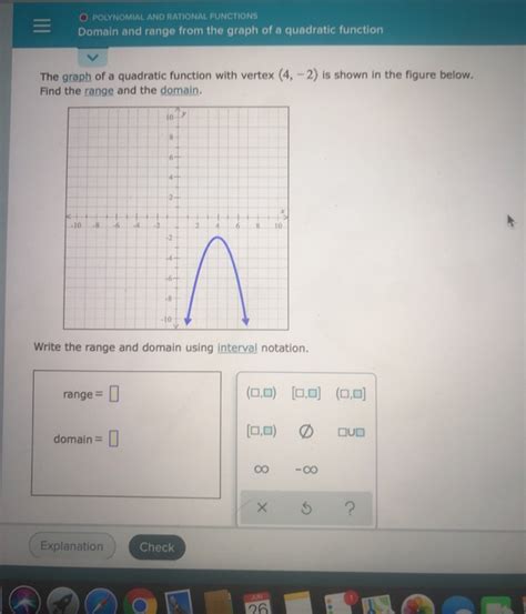 Solved O Polynomial And Rational Functions Domain And Range