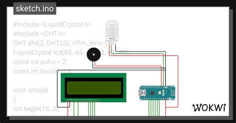 Sensor Suhu Dan Kelembaban Wokwi Esp32 Stm32 Arduino Simulator