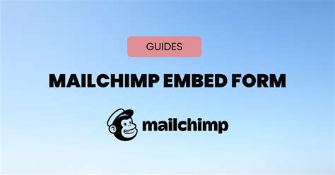 Add A Mailchimp Embed Form To Your Website Poper