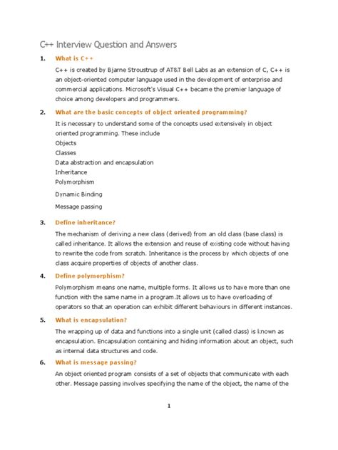 C Interview Question And Answers Pdf C Constructor Object