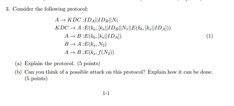 Solved Consider The Following Protocol A Explain The Chegg Com
