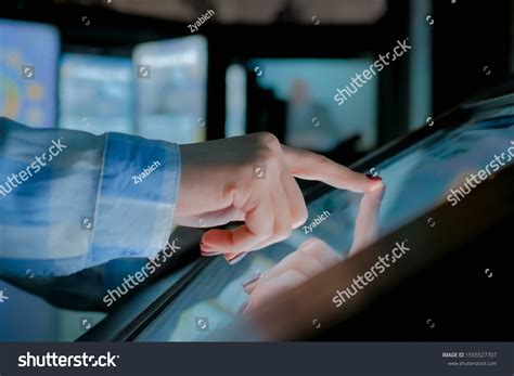 Women Using Touch Screen Images Stock Photos Vectors Shutterstock
