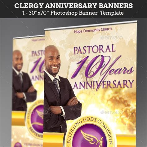 Church Anniversary Banners Church Anniversary Template Postermywall